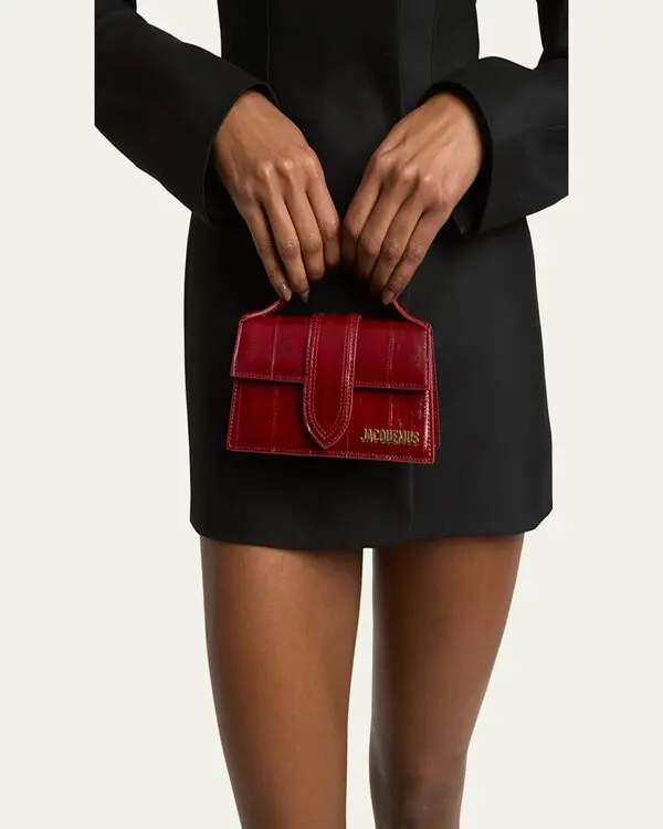 Jacquemus Le Bambino Patent Top-handle Bag
