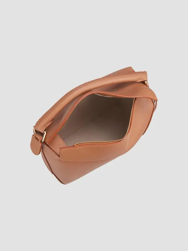 Loewe Puzzle Edge Grained Leather Bag - Toffee