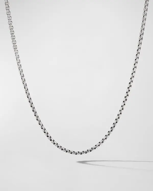 David Yurman Box Chain Necklace - Silver