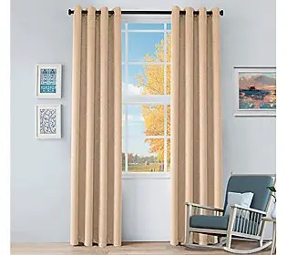 SUPERIOR Senna Blackout Grommet Curtain, 2 Pane Ls, 52 X 96 - One-color