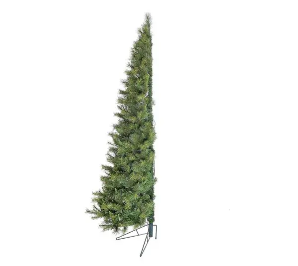 CHRISTMAS TIME 7.5-ft. Half Tree With Warm Whit E Led Lighting - One-color