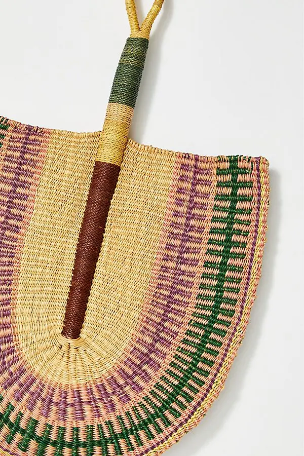 ALL ACROSS AFRICA Handwoven Desert Fan - Desert Rose