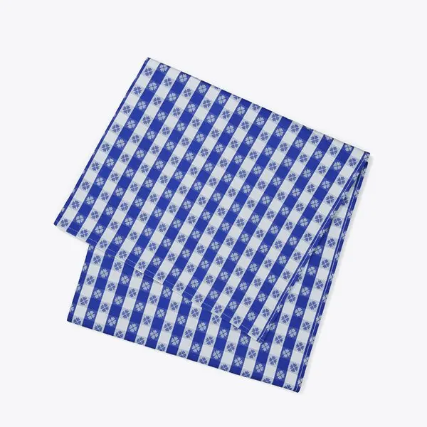 Tory Burch Gingham 70" Square Tablecloth - Blue
