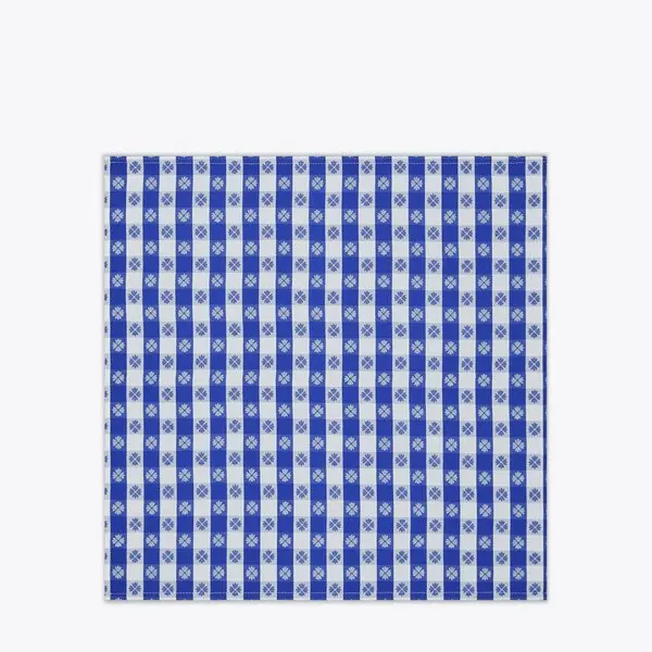 Tory Burch Gingham Dinner Napkin, Set Of 4 - Blue
