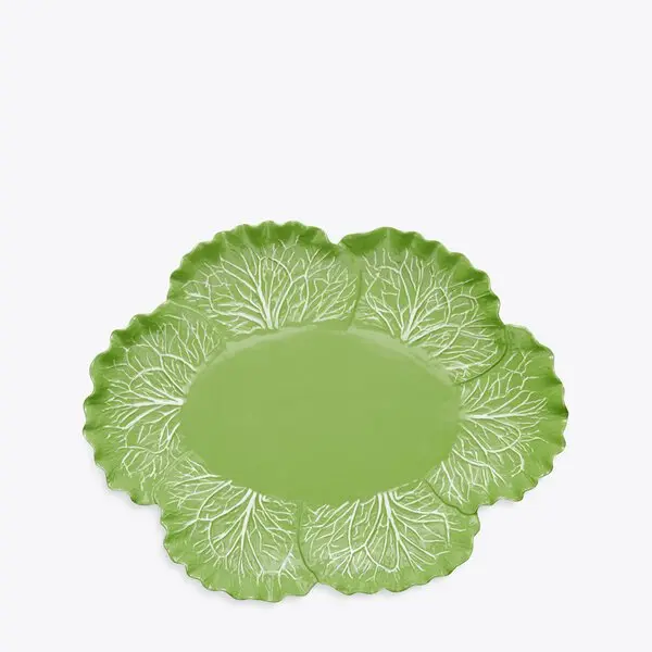 Tory Burch Lettuce Ware Oval Serving Platter - Green
