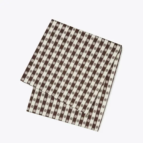 Tory Burch Gingham Tablecloth, 120" X 70 - Brown