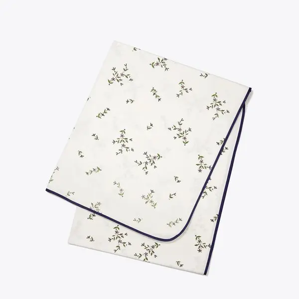 Tory Burch Jolie Fleur Square Tablecloth, 70 - New Ivory