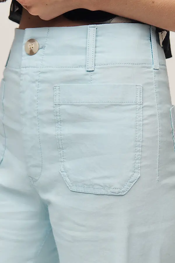 Maeve Colette Magic Fabric Full-length Pants - Light Blue