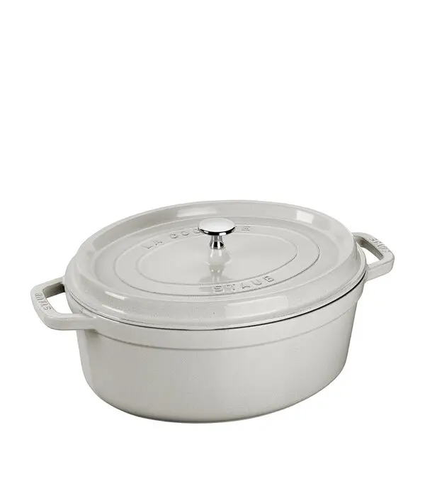 STAUB Oval Cocotte - White