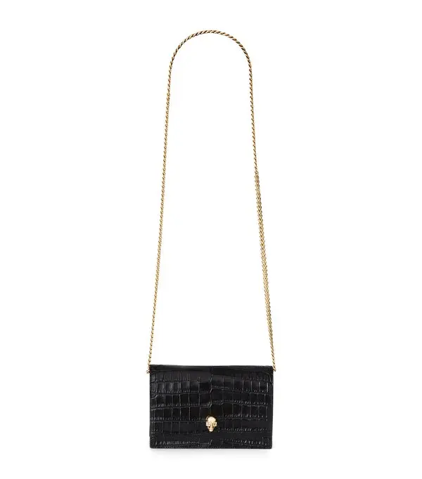 Alexander McQueen Leather Cross-body Bag With Skull