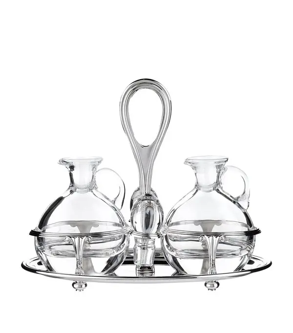 GREGGIO Georgian Silverplated Oval Cruet - Silver