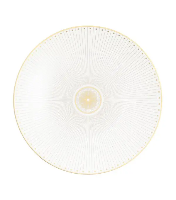 Christofle Porcelain Malmaison Platinum Impériale Dessert Plate - Silver