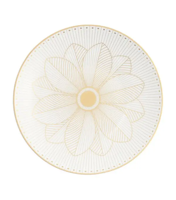 Christofle Porcelain Malmaison Platinum Impériale Bread Plate - Silver