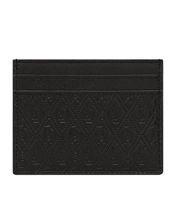 Saint Laurent Leather Monogram Card Holder - Black