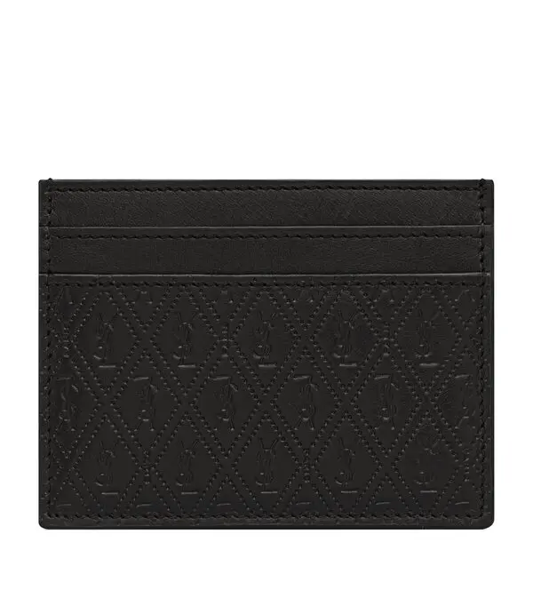 Saint Laurent Leather Monogram Card Holder