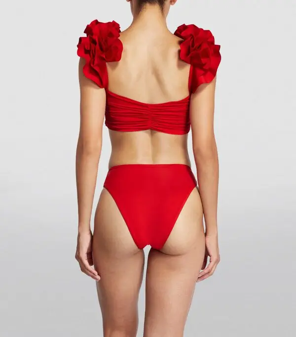 MAYGEL CORONEL Ruffled Goleta Bikini