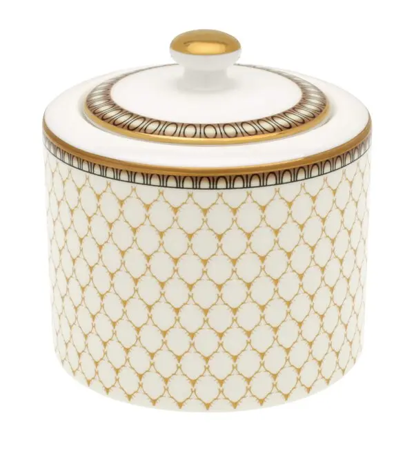 Halcyon Days Antler Trellis Sugar Pot - Ivory