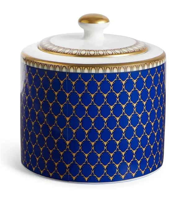 Halcyon Days Antler Trellis Sugar Pot - Navy