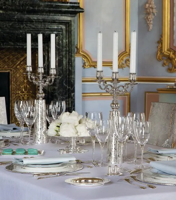 Christofle Jardin D'eden Three-light Candelabra