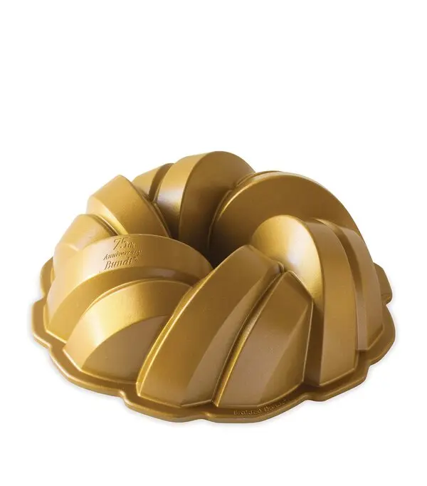 NORDICWARE 75th Anniversary Braided Bundt Pan - Gold