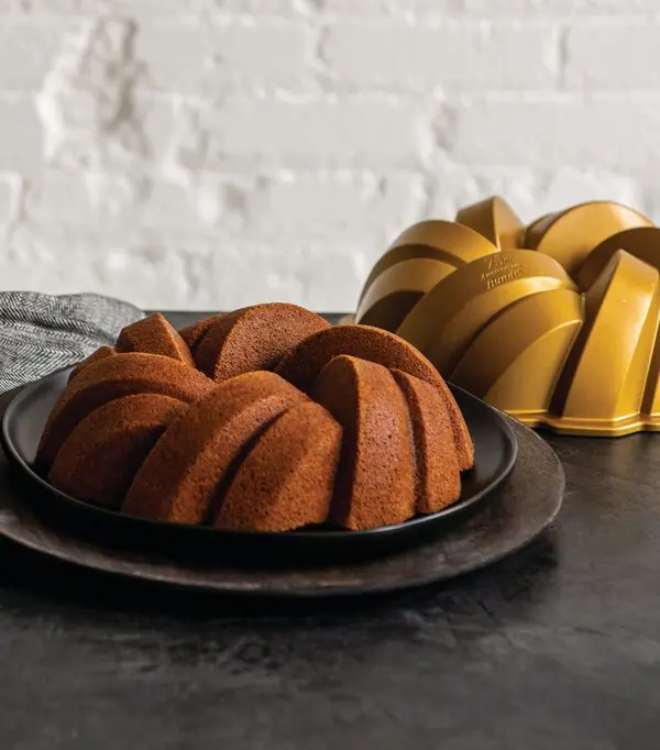 NORDICWARE 75th Anniversary Braided Bundt Pan - Gold