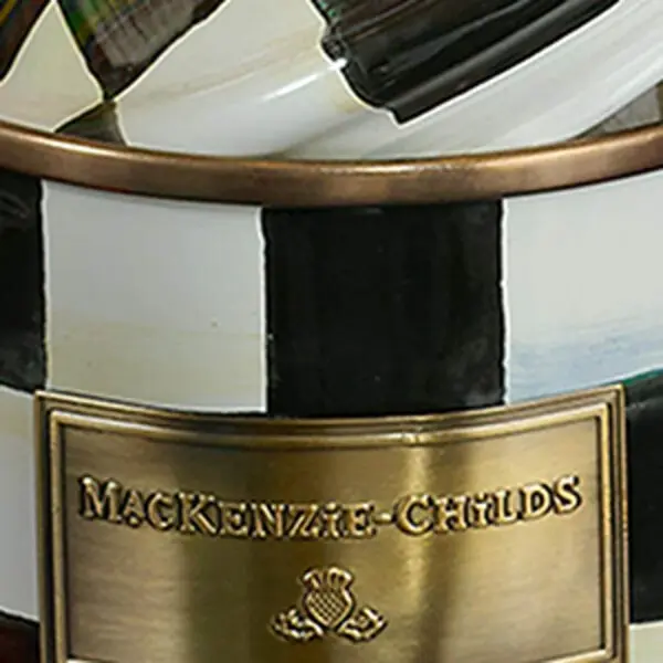 MACKENZIE-CHILDS Medium Courtly Check Canister