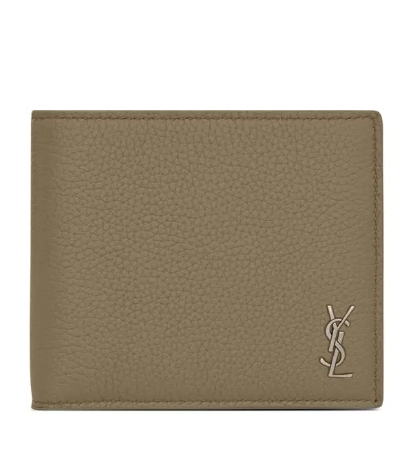 Saint Laurent Leather Wallet - Beige