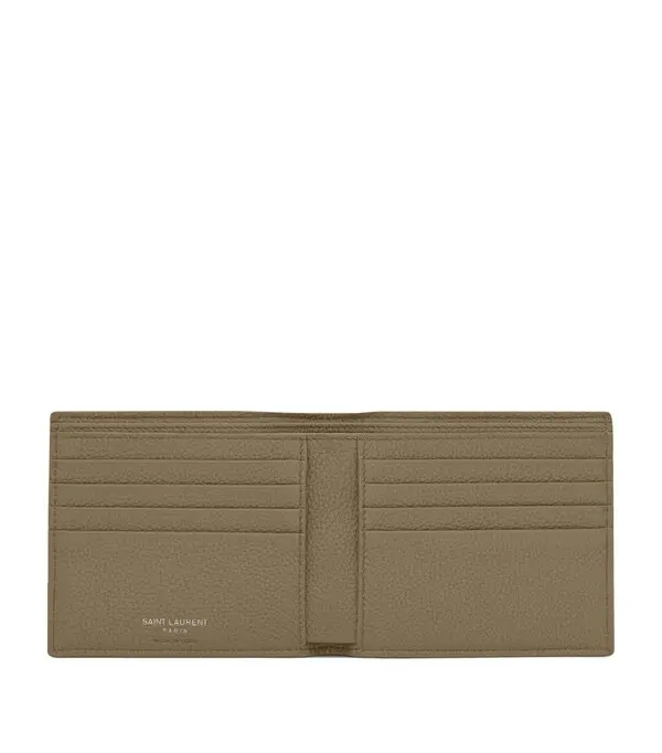 Saint Laurent Leather Wallet - Beige