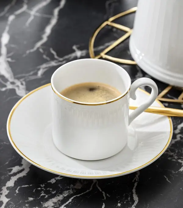 VILLEROY & BOCH Bone Porcelain Château Septfontaines Coffee Cup Saucer