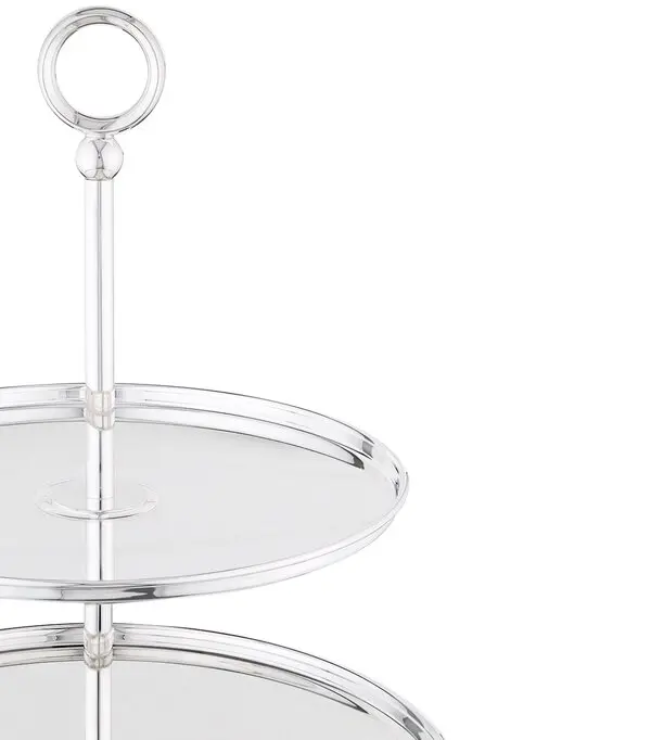 GREGGIO Plated Georgian 2-tier Cake Stand
