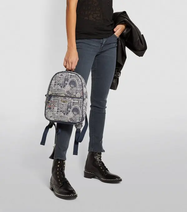 Harrods Landmarks Backpack - Blue | Editorialist display picture 3