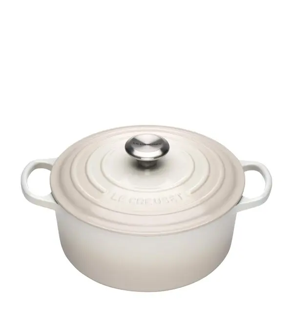 LE CREUSET Cast Iron Round Casserole Dish - Ivory