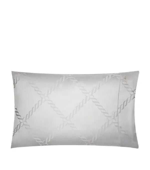 PRATESI Ori Treccia Bolster Pillowcase - Grey