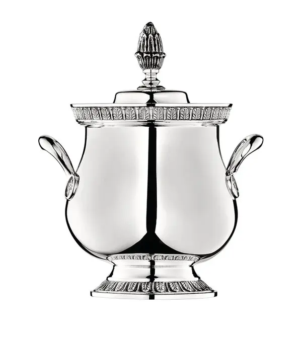 Christofle Plated Malmaison Covered Sugar Bowl - Silver