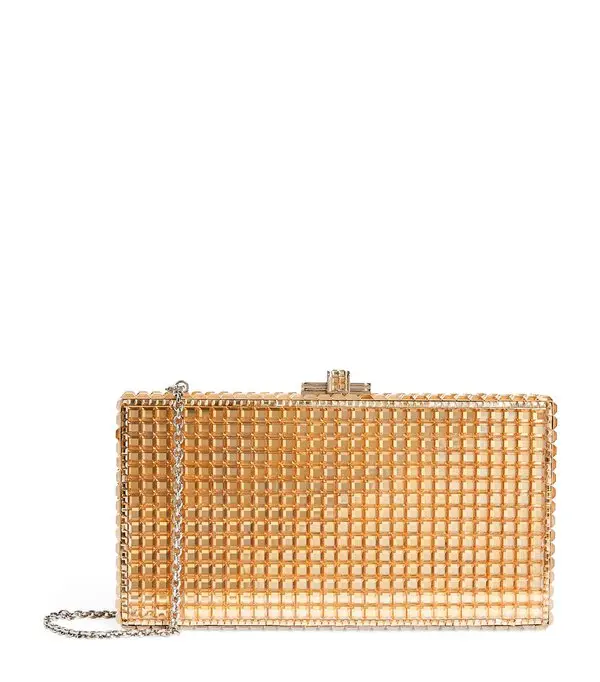 Judith Leiber Sleek Rectangle Clutch - Gold