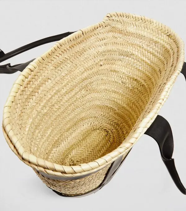DEMELLIER Maxi Raffia Santorini Tote Bag