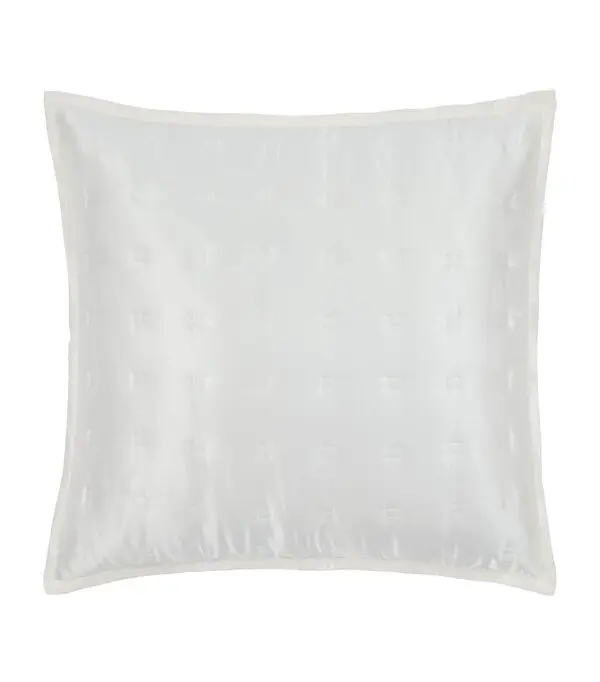 Gingerlily Silk Windsor Square Cushion - Ivory