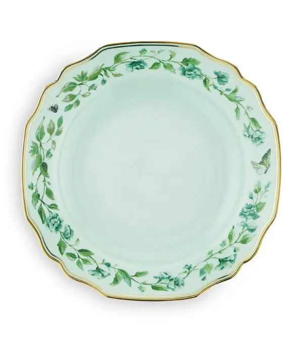 AQUAZZURA Set Of 2 Secret Garden Soup Plates - Green
