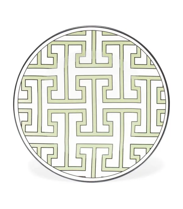 O.W.LONDON Maze Tea Plate - Green