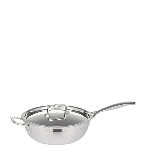 LE CREUSET 3-ply Stainless Steel Non-stick Chef Pan - Silver