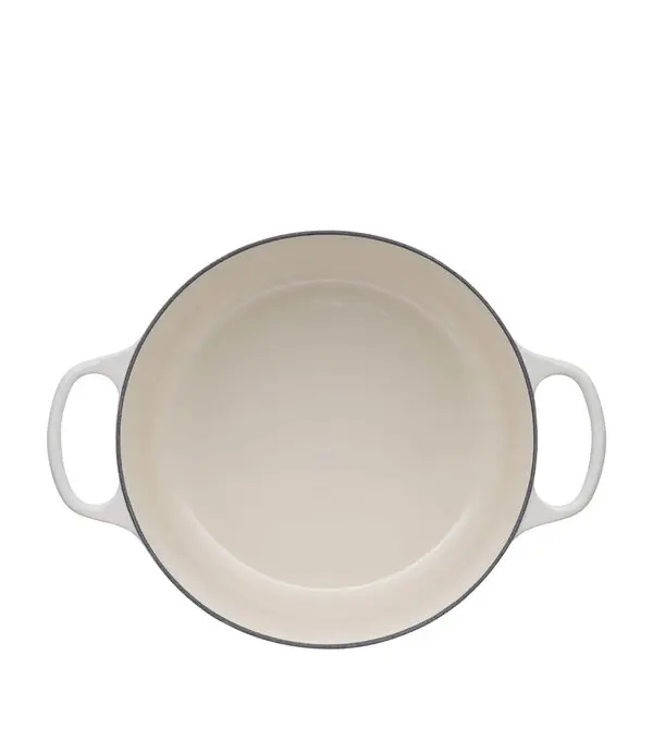 LE CREUSET Cast Iron Round Casserole Dish - Ivory