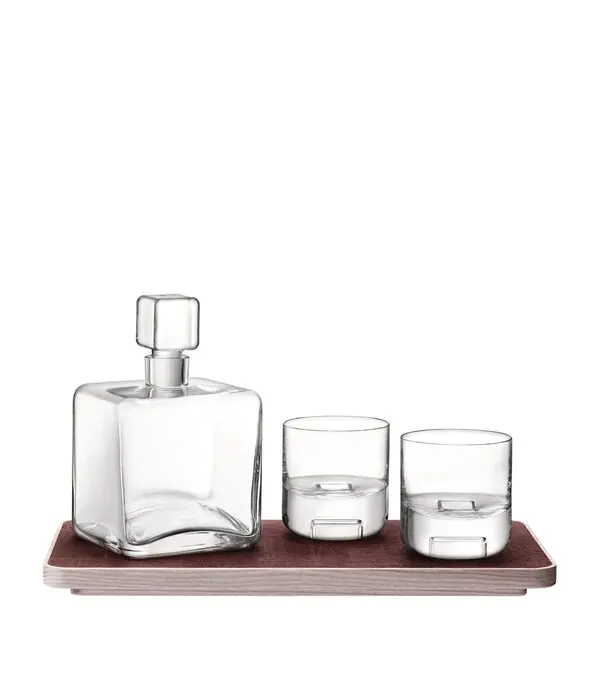 LSA INTERNATIONAL Cask Whisky Connoisseur Glasses, Decanter And Tray Set - Clear