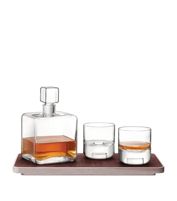 LSA INTERNATIONAL Cask Whisky Connoisseur Glasses, Decanter And Tray Set