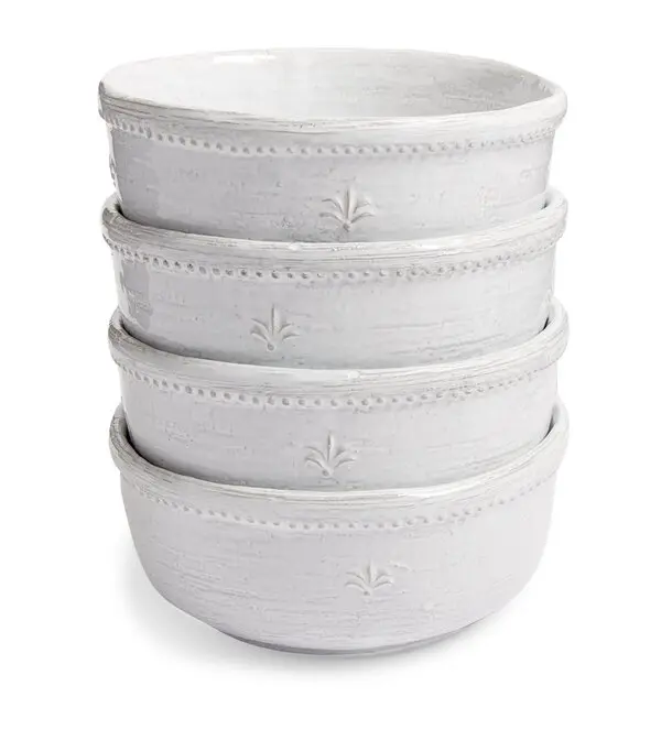 SOHO HOME Set Of 4 Hillcrest Cereal Bowls - White
