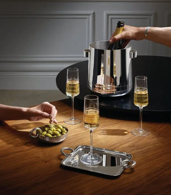 Christofle Plated Graphik Champagne Cooler