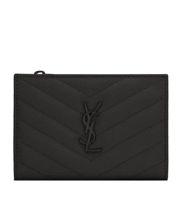 Saint Laurent Quilted Leather Bifold Pouch