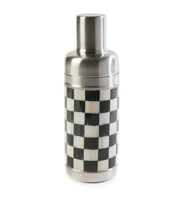MACKENZIE-CHILDS Courtly Check Cocktail Shaker - Black