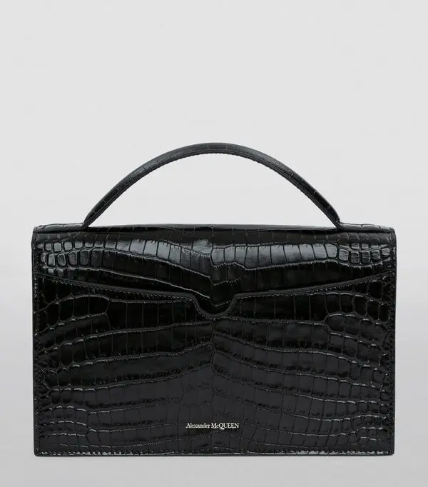 Alexander McQueen Skull Top Handle Bag - Black