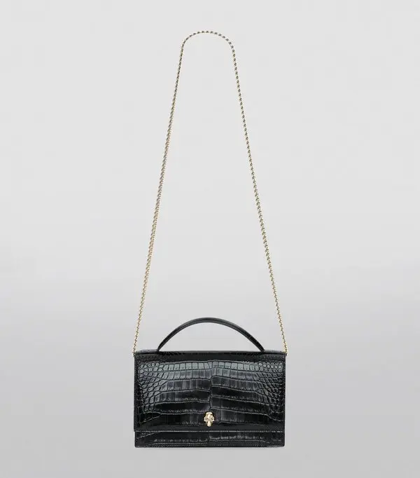 Alexander McQueen Skull Top Handle Bag - Black