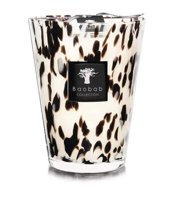 BAOBAB COLLECTION Pearls Candle - Black